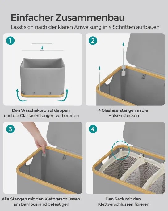 Prádelní koš 150L LCB515G01