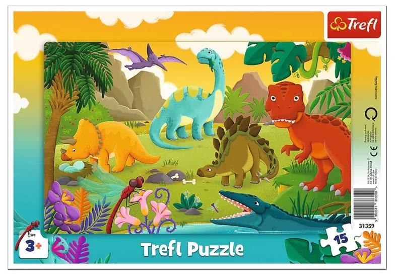 31359 DR Dětské puzzle - Dinosaurus II.- 15ks