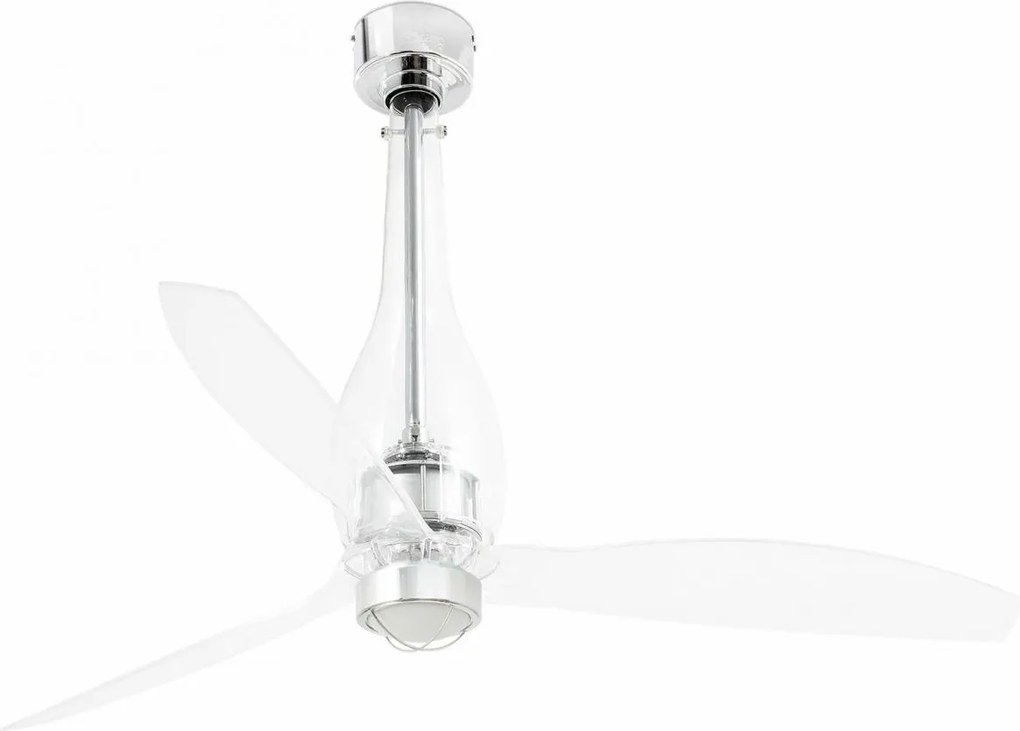 FARO 33381-9 ETERFAN M LED, transparentní, stropní LED ventilátor s DC motorem - FARO