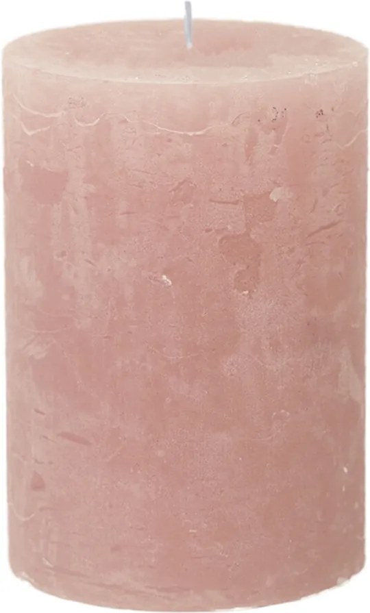 Oválná světle růžová svíčka XL - 10*10*20cm