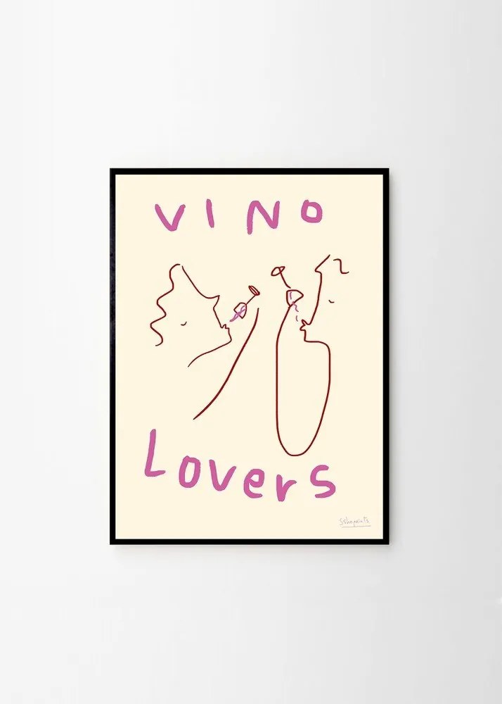 Plakát 50x70 cm Vino Lovers – Ruby Hughes – The Poster Club