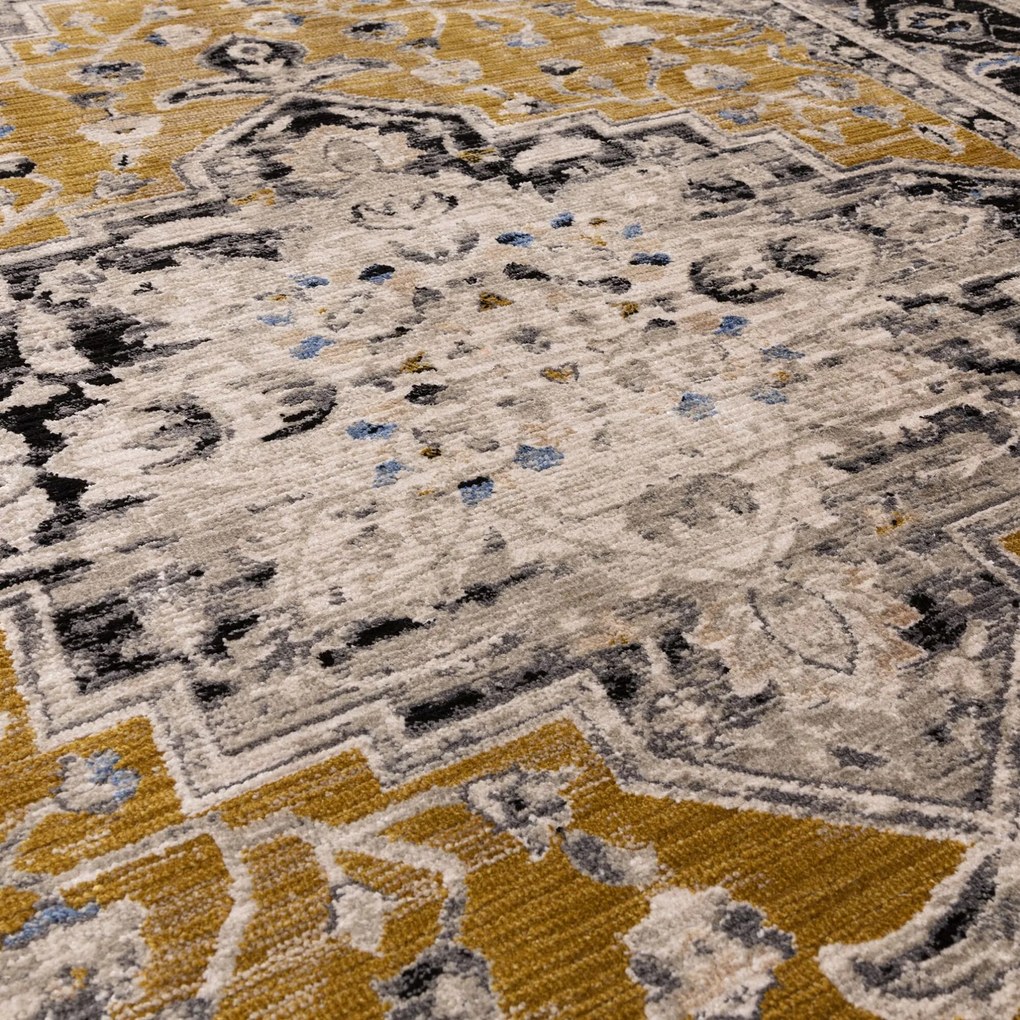 Tribeca Design Kusový koberec Airplane Gold Medallion Rozměry: 200x290 cm