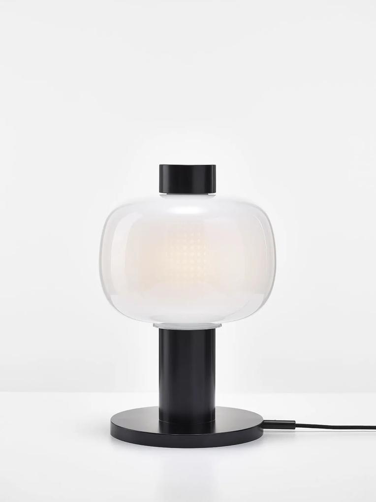 Brokis Bonbori skleněná stolní lampa Barva: Bílá, Barva kování: Měděná