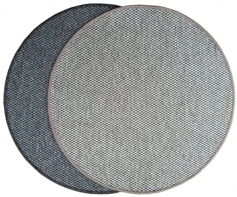 Vopi | Kusový koberec Nature tmavě béžová - 120 cm kulatý