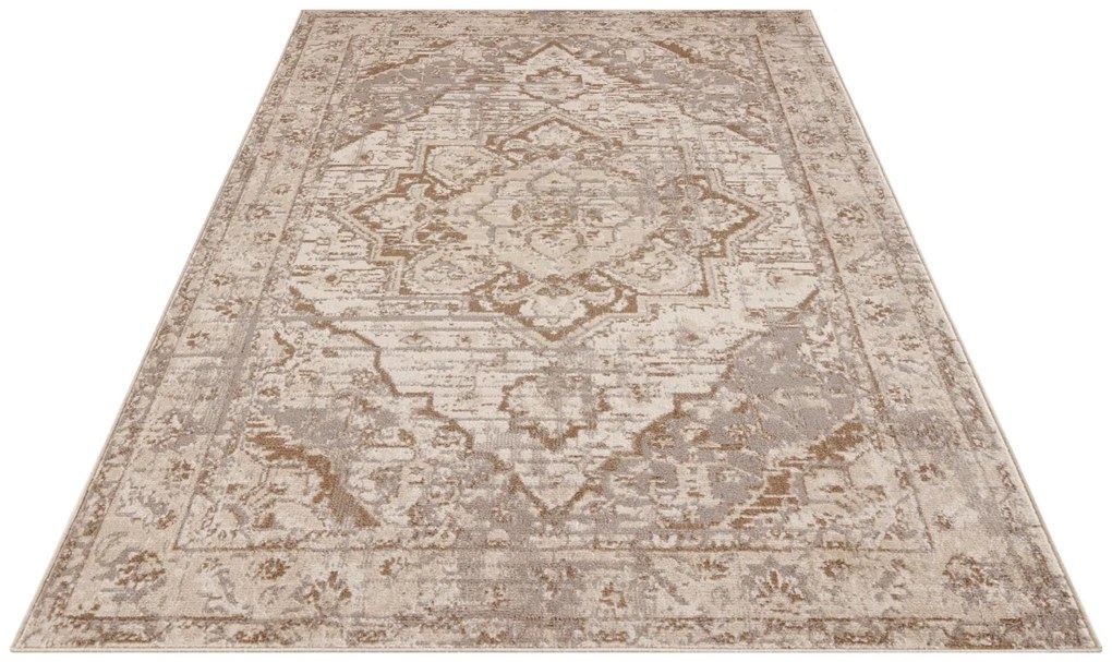 Hanse Home, Kusový koberec Terrain 105597 Sand Cream Brown, 240x340, hnědá, ložnice