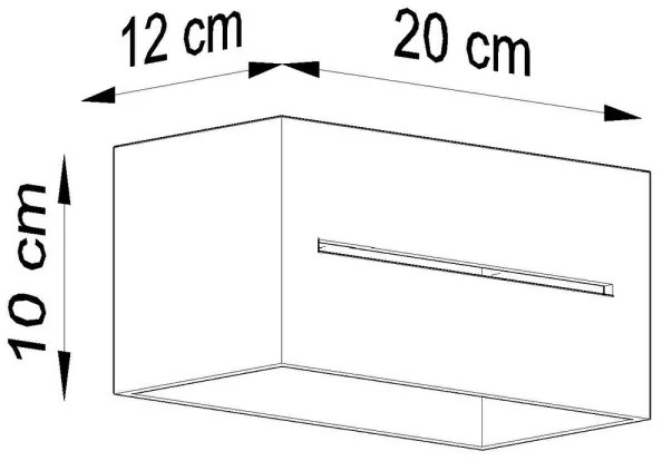 Sollux SL.0530 - Nástěnné svítidlo LOBO 2xG9/40W/230V černá