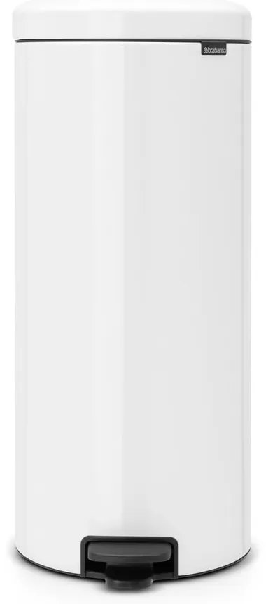 Bílý nášlapný ocelový odpadkový koš 30 l NewIcon – Brabantia