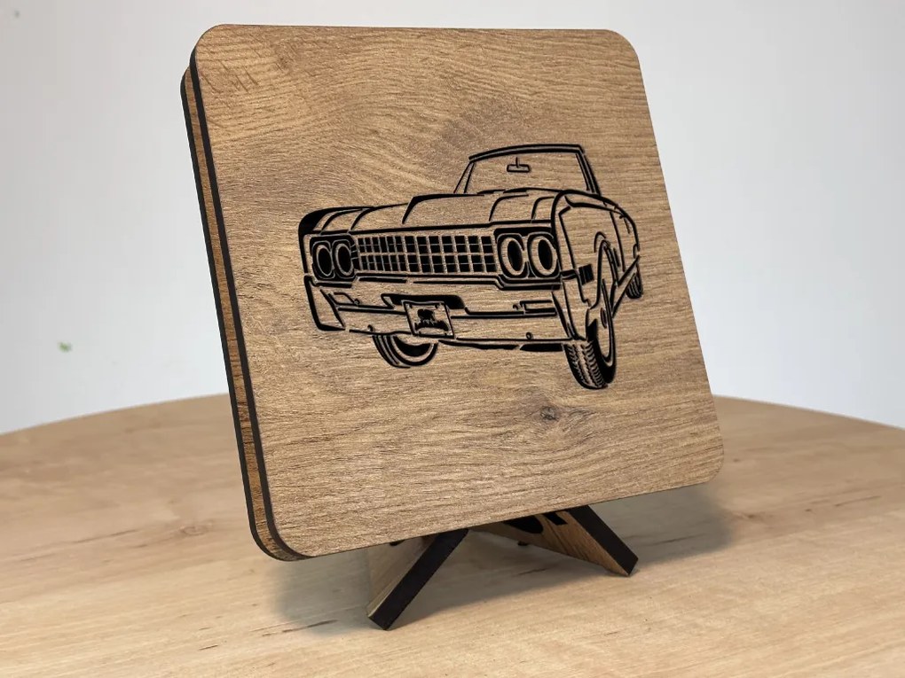 Li-Go "Veterán Buick" lampa 19x19cm provedení povrchu: černá s patinou