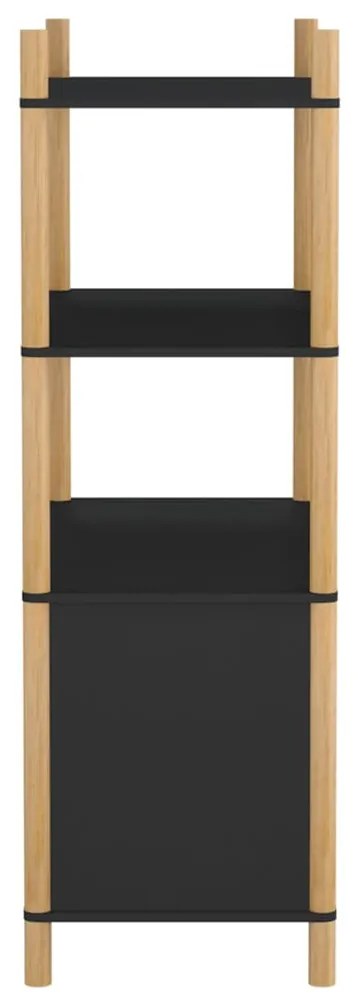 Skříň highboard černá 80x40x121 cm ompozitní dřevo