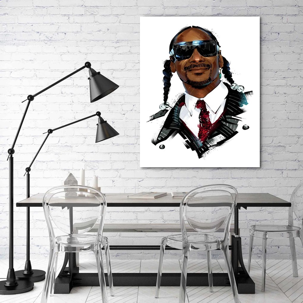 Gario Obraz na plátně Portrét Snoop Dogga - Nikita Abakumov Rozměry: 40 x 60 cm