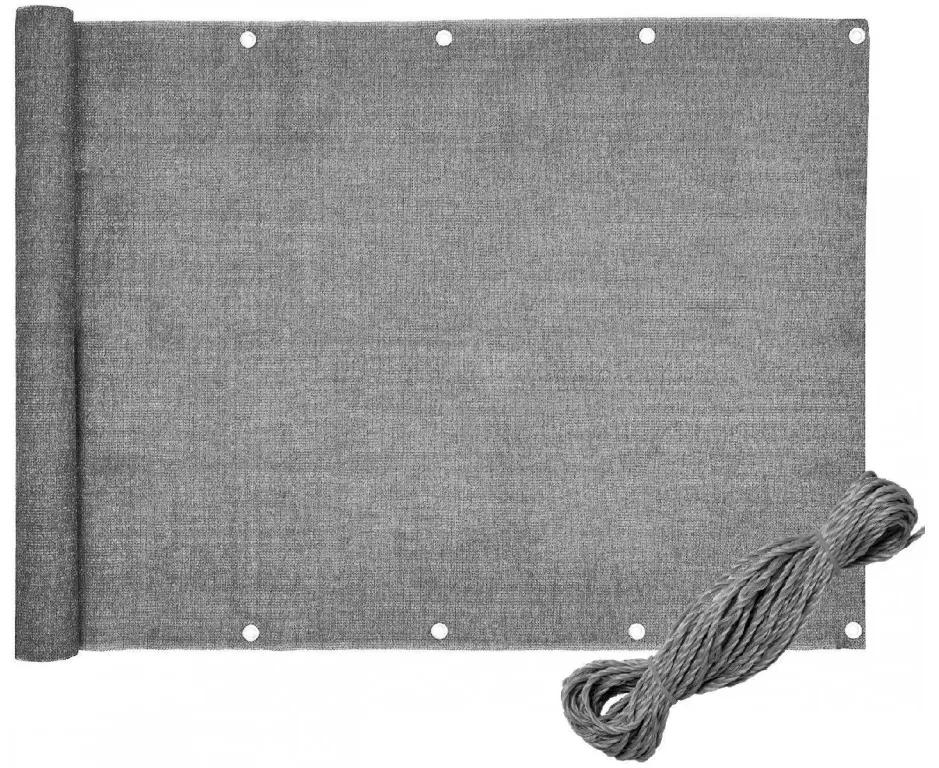 Bluegarden - Balkónová zástěna - šedá -  500x250 cm