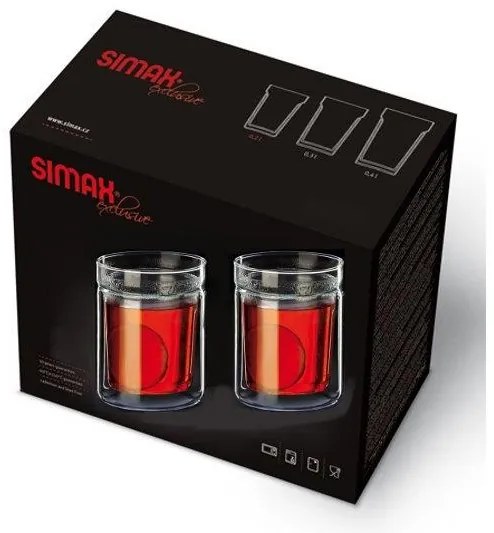 SIMAX TWIN SKLENICE S DVOJITOU STĚNOU 200ML SADA 2 KS