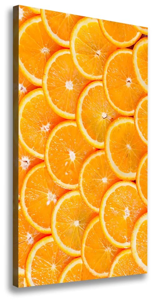 Wallmuralia Vertikální Foto obraz na plátně Pomerančové plátky 50x100