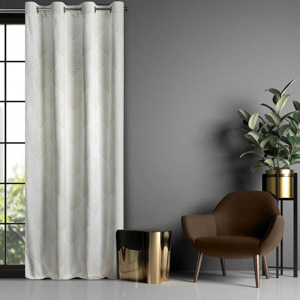 ZATEMŇOVACÍ ZÁVĚS NA KROUŽCÍCH LIMITED COLLECTION BLANCA 140X250 CM BÍLÁ