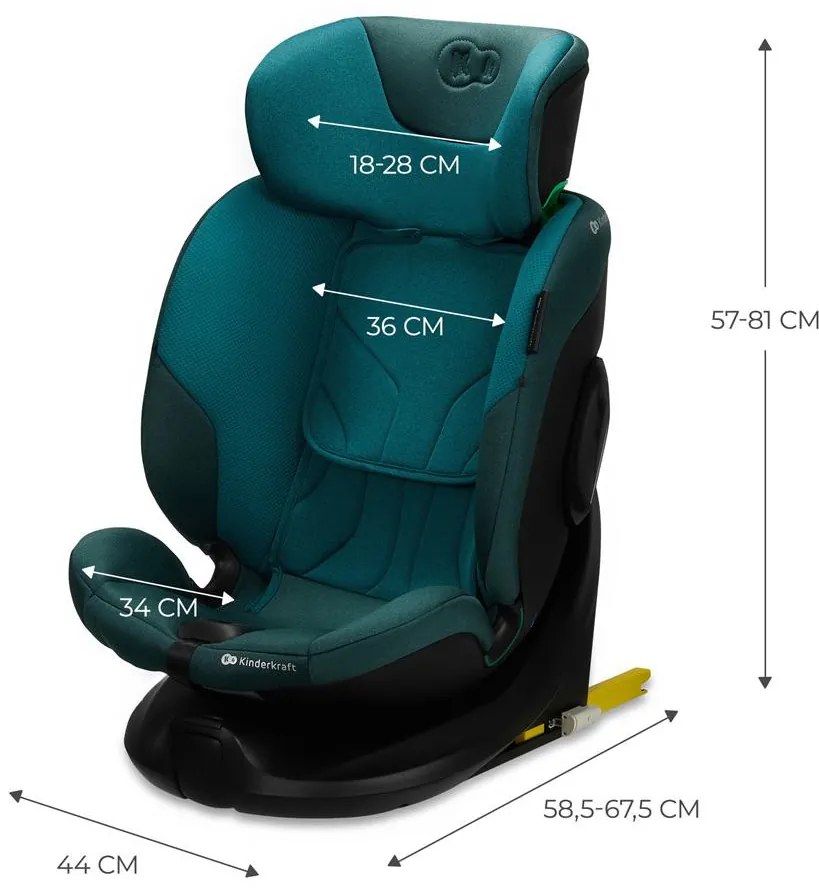 Kinderkraft Autosedačka i-Fix 40-150 cm Kinderfraft select Cool grey