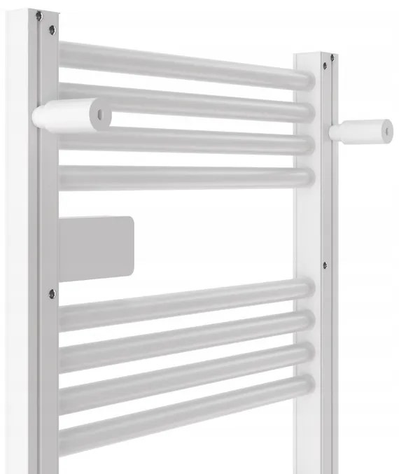 Erga Pago, elektrické topné těleso 540x960 mm s digitálním termostatem, 500W, bílá matná, ERG-LAV-GRZE-E-ALU-960540-WH