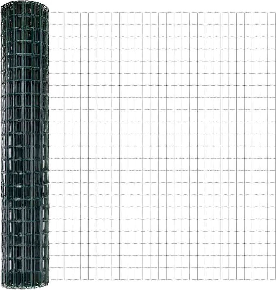Evropský plot se hroty 10 x 1,5 m Ocel potažená PVC Zelená 3350550