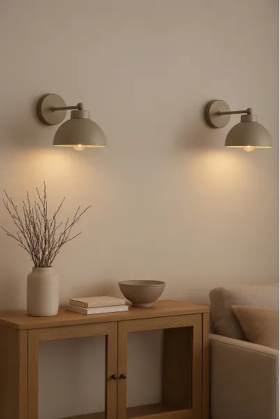 Brilagi - Nástěnná lampa MOON 1xE27/60W/230V béžová/zlatá