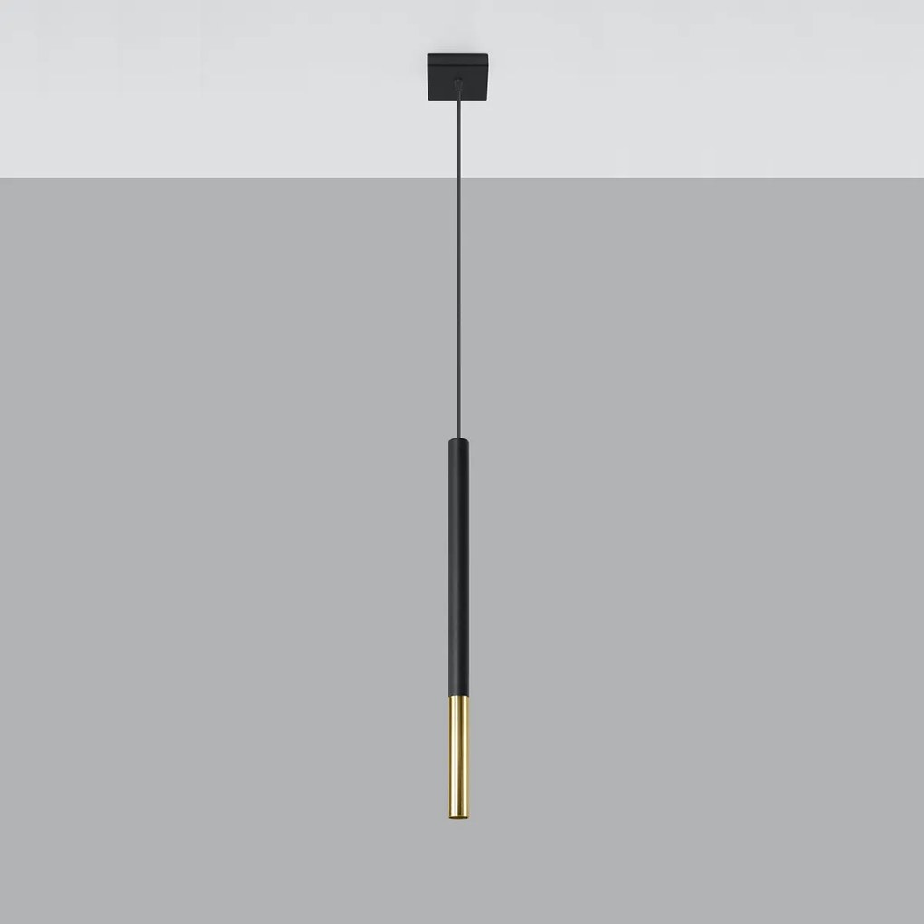 Sollux Lighting Závěsné svítidlo MOZAICA 1 černé/zlaté