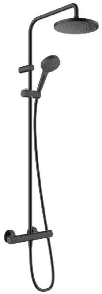 Hansgrohe Vernis Blend - Sprchový set Showerpipe 200 s termostatem, EcoSmart, matná černá 26089670