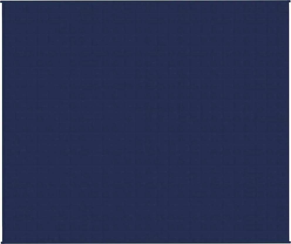 vidaXL Zátěžová deka 220 x 260 cm 11 kg textil [350748] Barva: Modrá