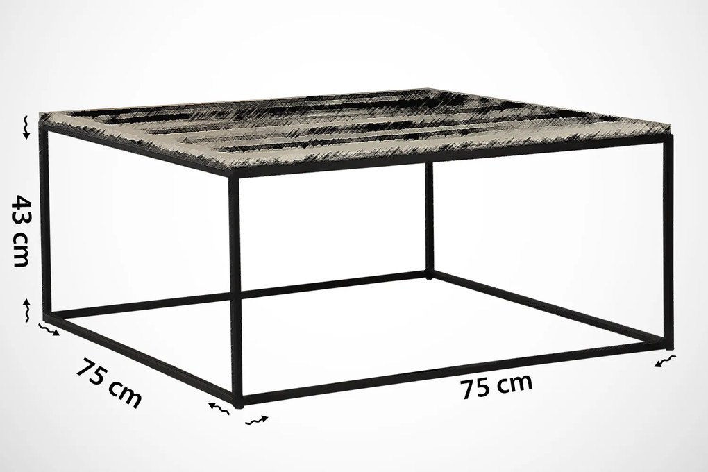 Designový konferenční stolek Oihane 75 cm bílý mramor