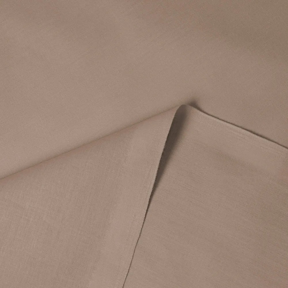 Biante Bavlněné jednobarevné ložní povlečení Moni MO-071 Šedohnědé Prodloužené 140x220 a 70x90 cm