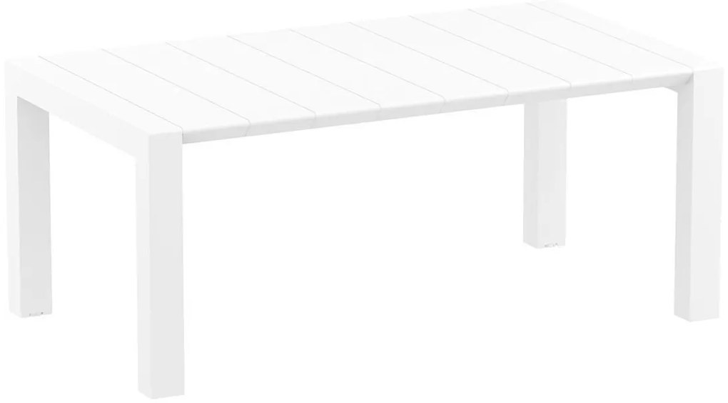 Terasový rozkládací stůl VEGAS 180, bílá barva