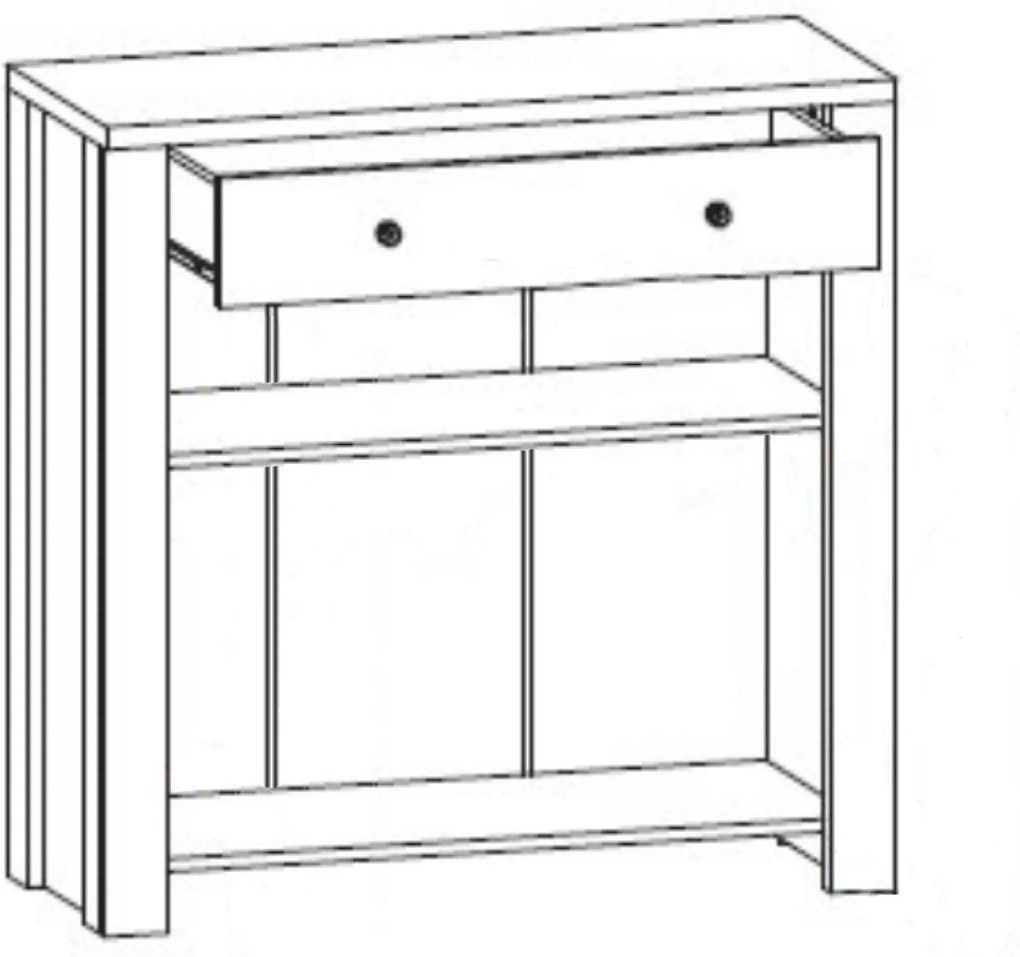 Sconto Komoda ANTWERPEN 2 bílá