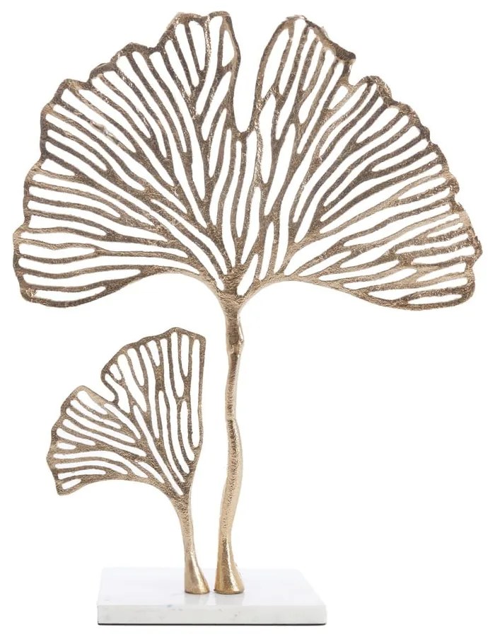 Kovová soška (výška 48 cm) Leaf – Light &amp; Living
