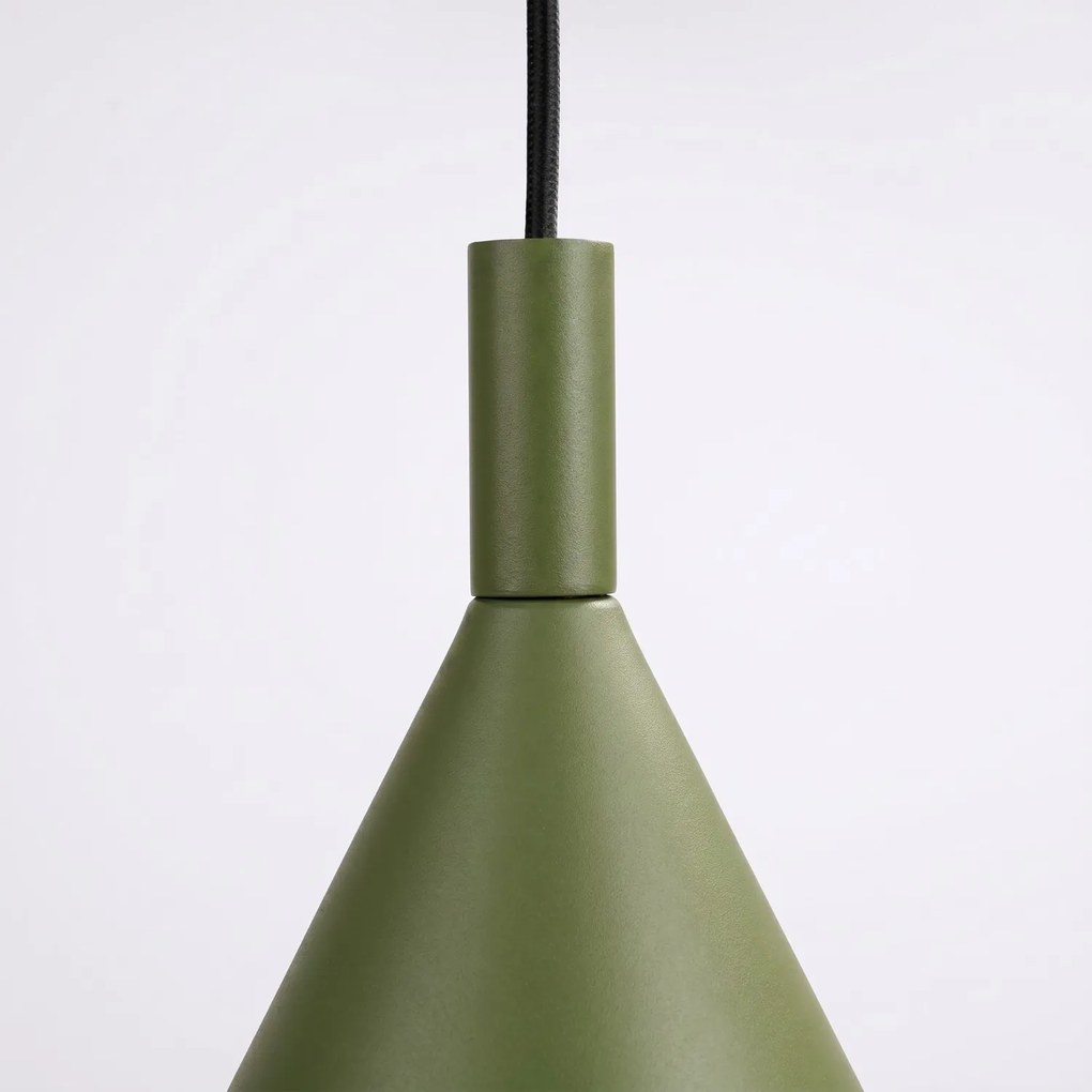 Sollux Lighting Závěsné svítidlo NOX 25 olivově zelené