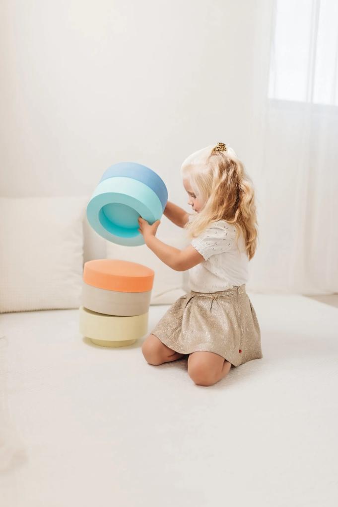 Pohybová hračka Rainbow Chair zemitá barva 5 dílů