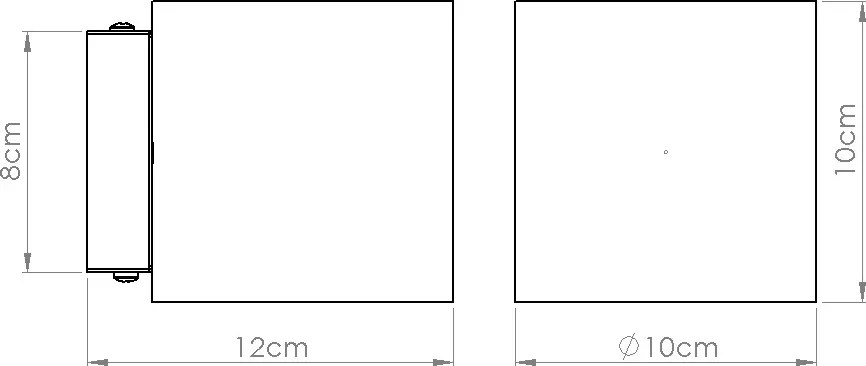 Nástěnné svítidlo Orbis, 1x béžové betonové stínítko