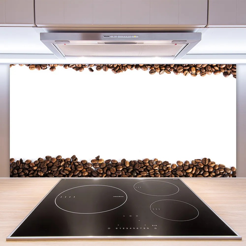 Skleněné obklady do kuchyně Káva Zrnka Kuchyně 120x60 cm