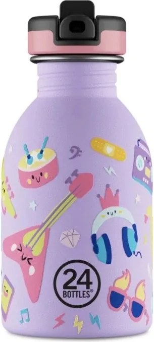 Nerezová dětská láhev Music Friends 250ml 24 Bottles