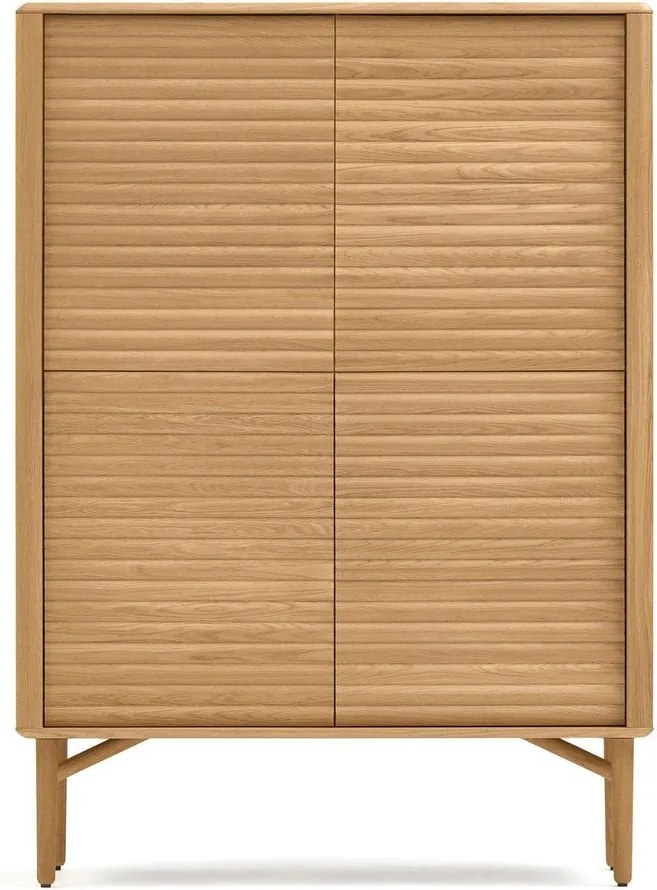 Skříňka v dekoru dubu v přírodní barvě 104,5x144x40 cm Lenon – Kave Home