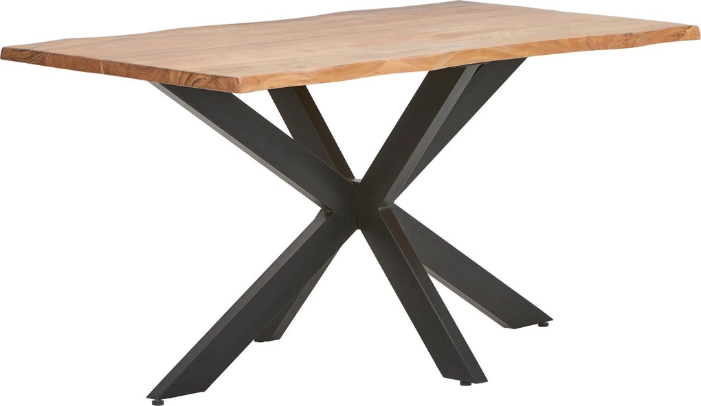 XXXLutz JÍDELNÍ STŮL, akácie, černá, barvy akácie, 140/80/77 cm Landscape - 002178000901