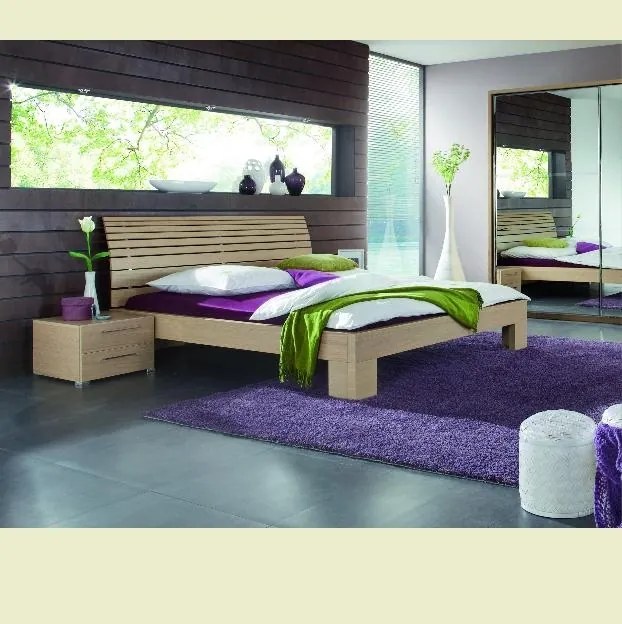Jitona Michelle 180 prodloužená postel Barva dub světlý - dýhované dřevo