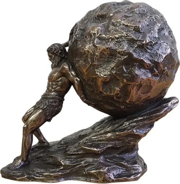 Sisyfos valí balvan do kopce, Veronese WU77845A1 (Sisyfovská práce – soška Veronese)