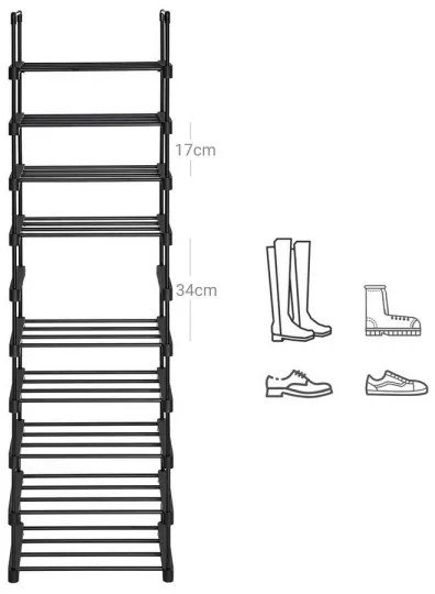 Botník ALVORO černá