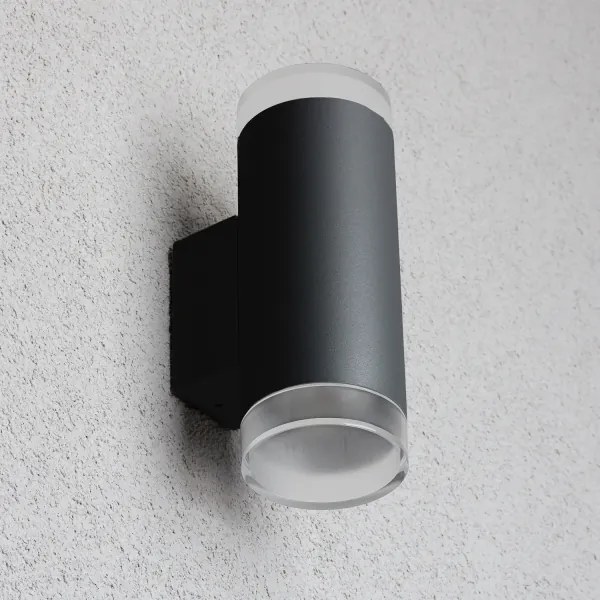 BRILAGI - LED RGBW Venkovní nástěnné svítidlo MATERA 2xGU10/4,8W/230V černá IP54
