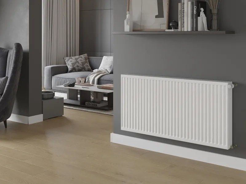 Mexen C22, panelový radiátor 300 x 400 mm, boční připojení, 373 W, bílá, W422-030-040-00