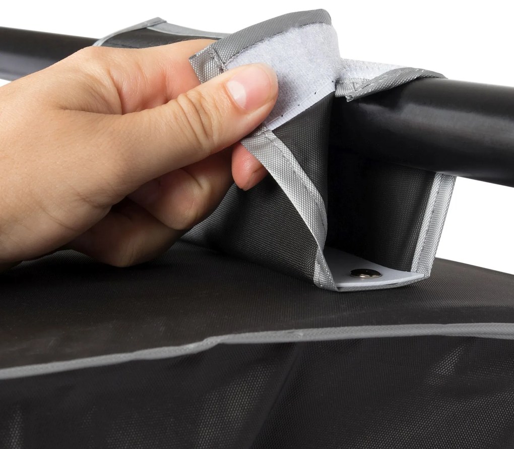 Závěsný organizér na oblečení Compactor URBAN 30 x 30 x 128 cm – 6 polic, černý