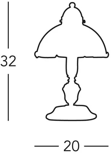 Kolarz 731.73.21 - Stolní lampa NONNA 1xE27/75W/230V zelená
