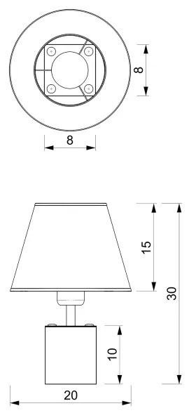 Stolní lampa SODER 1xE27/60W/230V