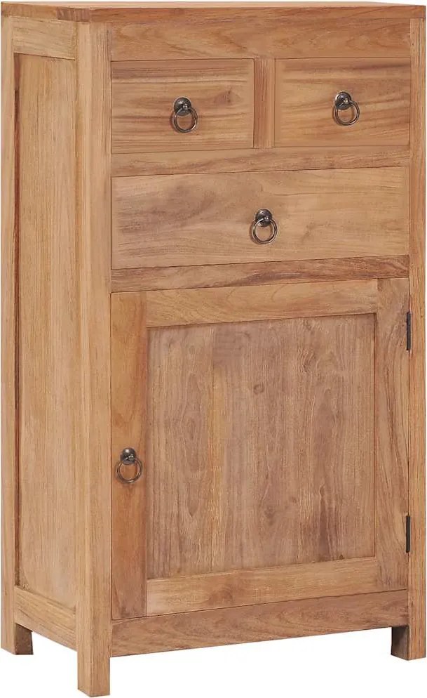 Příborník 50 x 30 x 90 cm masivní teakové dřevo 287237
