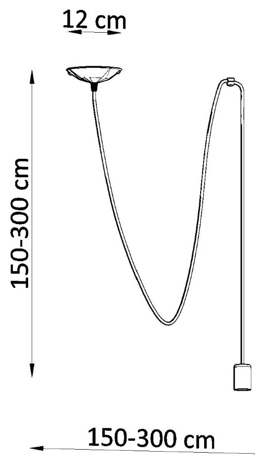 Závěsné svítidlo Edison 1, černé tělo svítidla