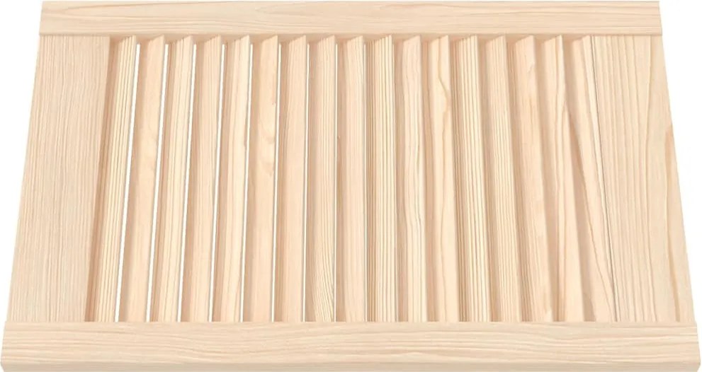 Nábytková dvířka lamelový design 2 ks 61,5 x 39,4 cm borovice 151116