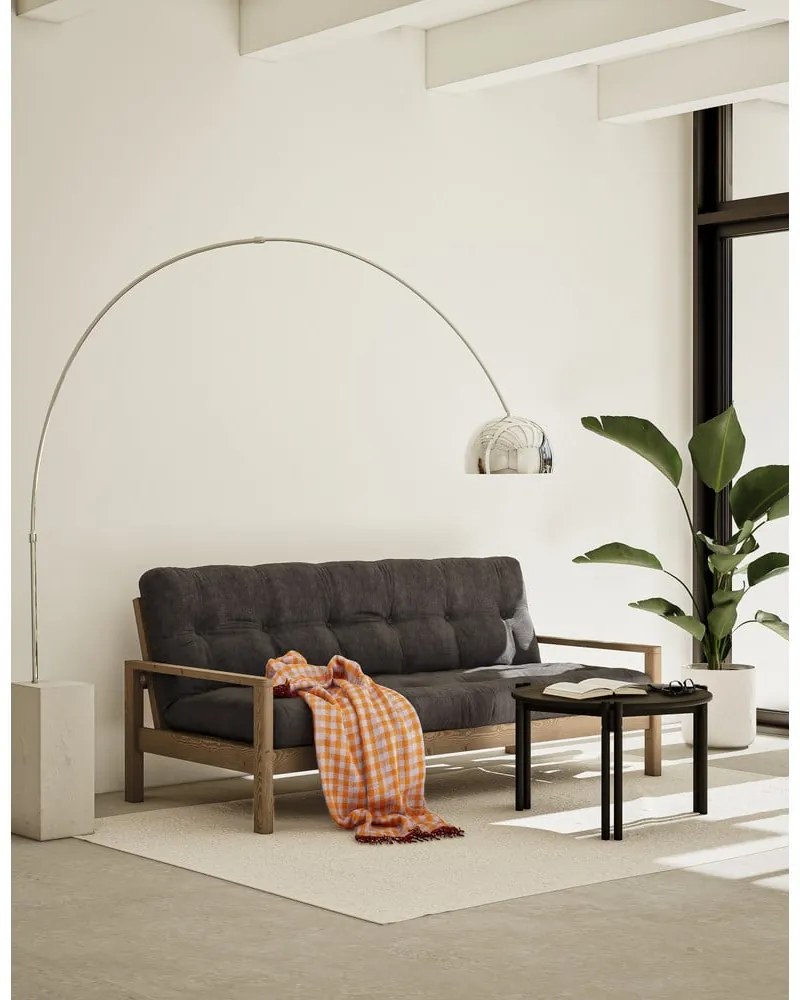 Béžová lněná rozkládací pohovka 205 cm Knob – Karup Design