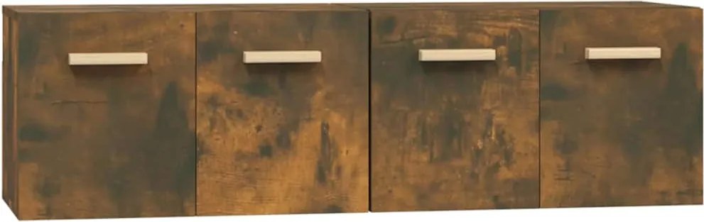 Nástěnné skříňky 2 ks kouřový dub 60 x 36,5 x 35 cm kompozit 3115633